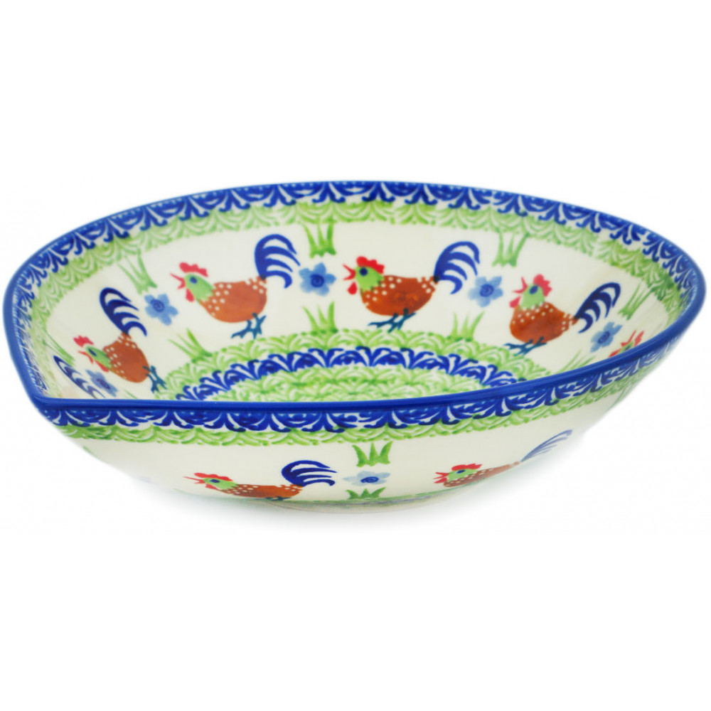Polish Pottery Bowl 9" Rooster Strut UNIKAT | eBay