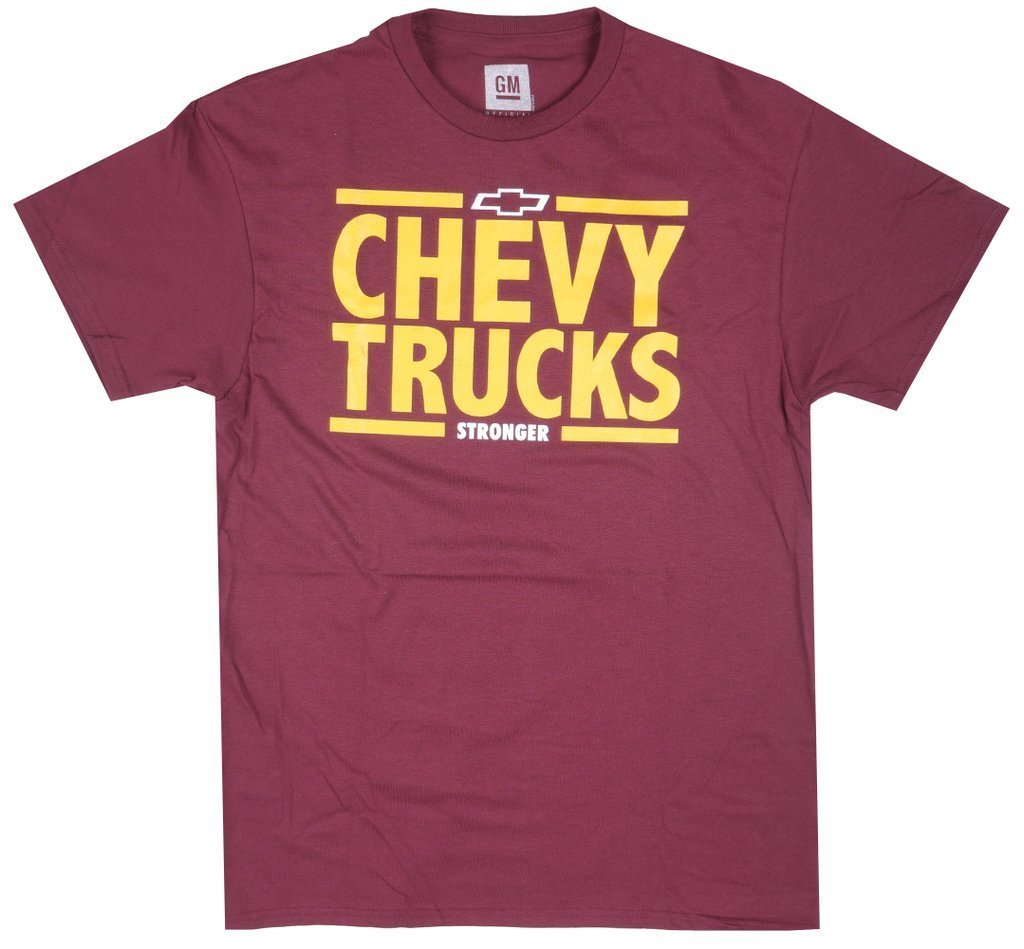 Chevrolet Licensed Mens GM Chevy Trucks Stronger Screened Cotton Tee ...