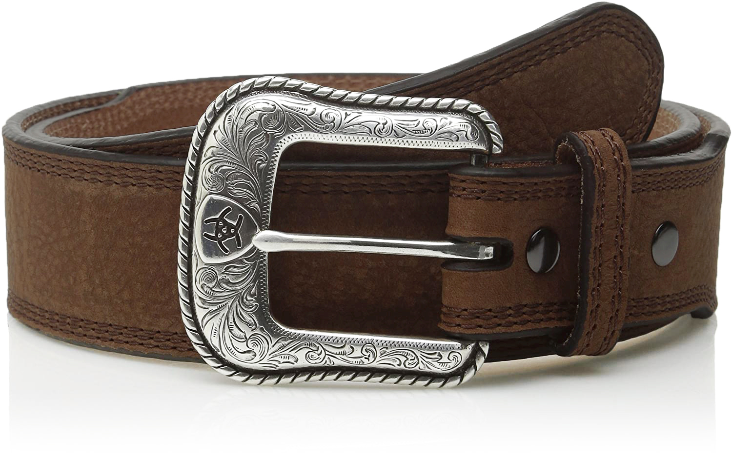 Ariat Mens Rowdy Tapered Triple Stitch Leather Work Belt | eBay