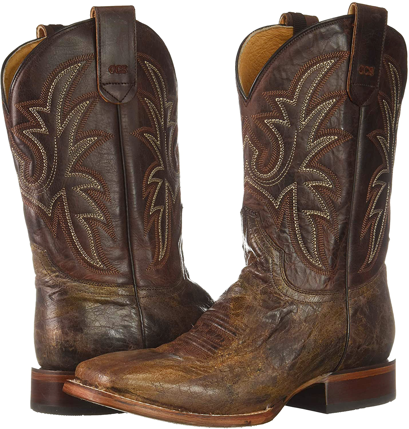 Roper Men's Sidewinder Concealed Carry Pierce Cowboy Western Boot Brown ...