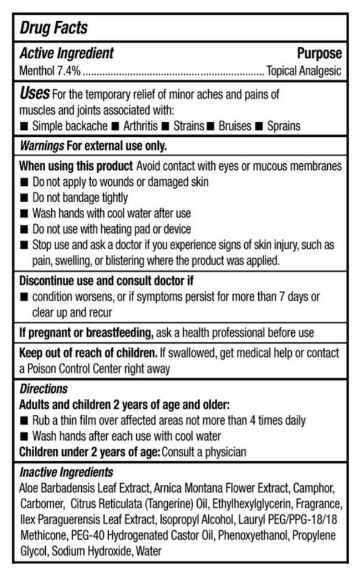 Helix Professional Pain Relief Cream - Contains Arnica, Ilex, Aloe 7.4% ...