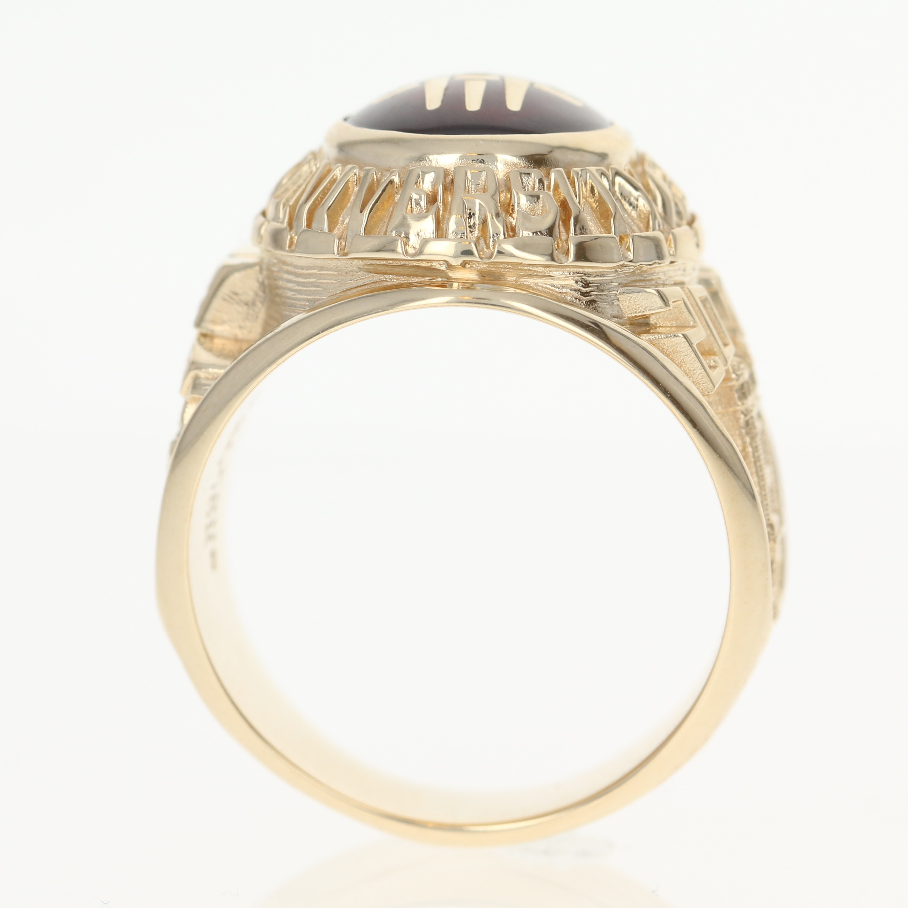 Florida State University Class Ring - 10k Gold Syn. Red Spinel Size 8 3 ...