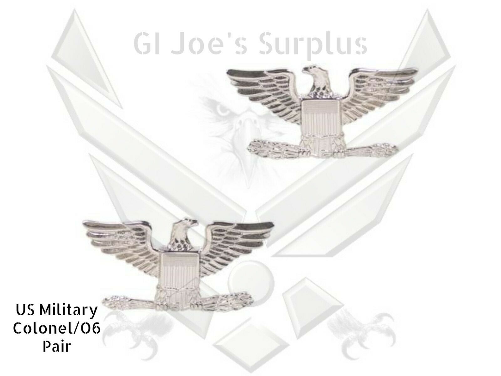 New Military Army USMC USAF Colonel USN Captain O6 Uniform Metal Rank ...