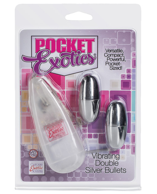 Pocket Exotics Vibrating Double Silver Bullets for sale online | eBay