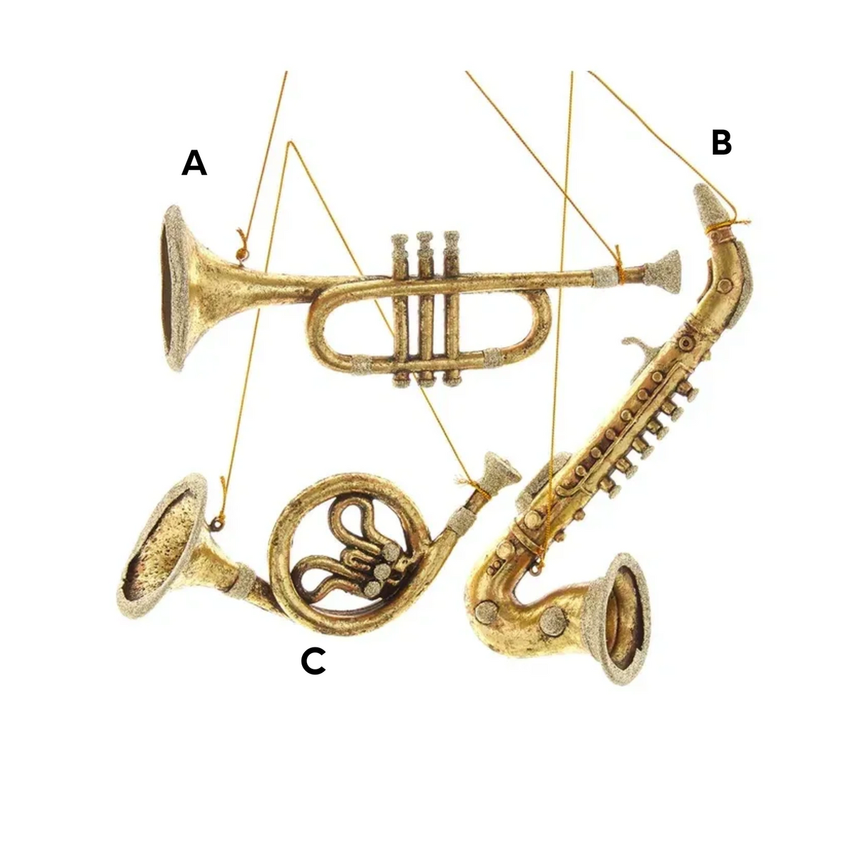 Antique Gold Musical Instrument Ornament | eBay
